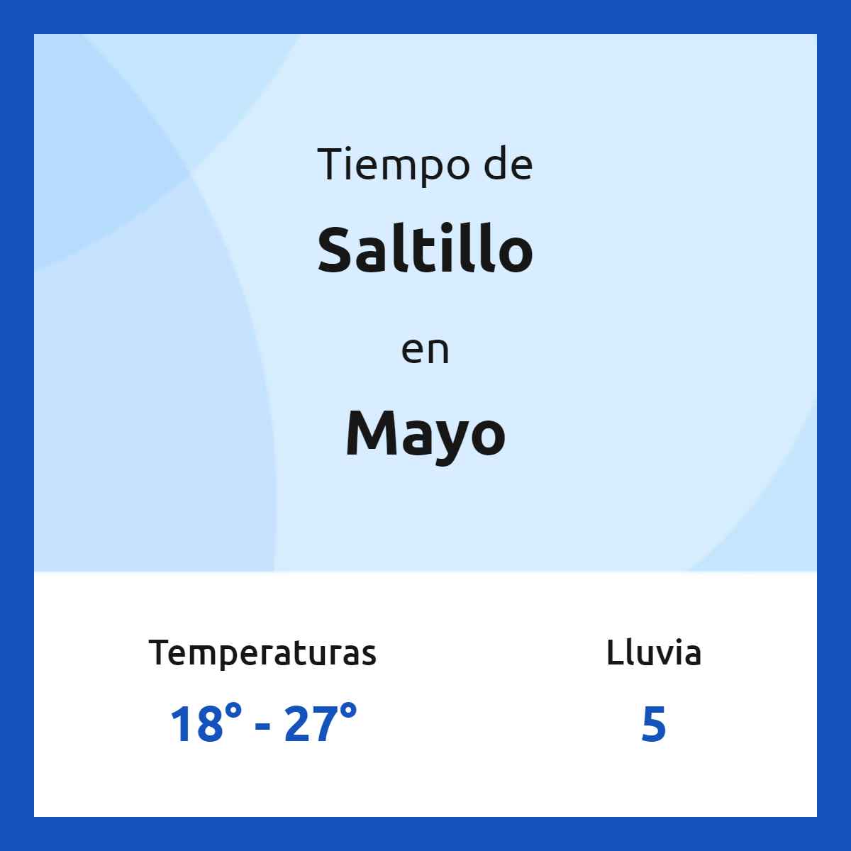Clima en Saltillo en mayo 2024 | Tiempo3.com